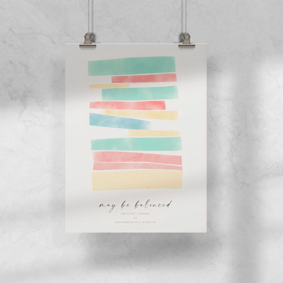 Lámina 30x40 May be Balance - Divinas Tienda de Cuadros